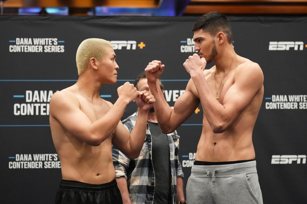 【DWCS】日本人初のコンテンダーシリーズ＆メイン出場の木下憂朔が計量パス「かまします！」×195cmエンヒッキ「明日はショーの本番 ...